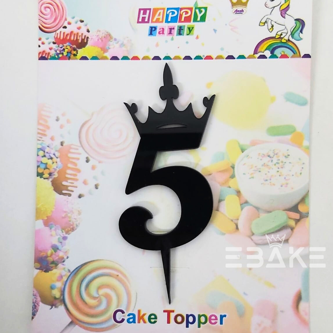 Number 5 Cake Topper (Small) – EBAKE