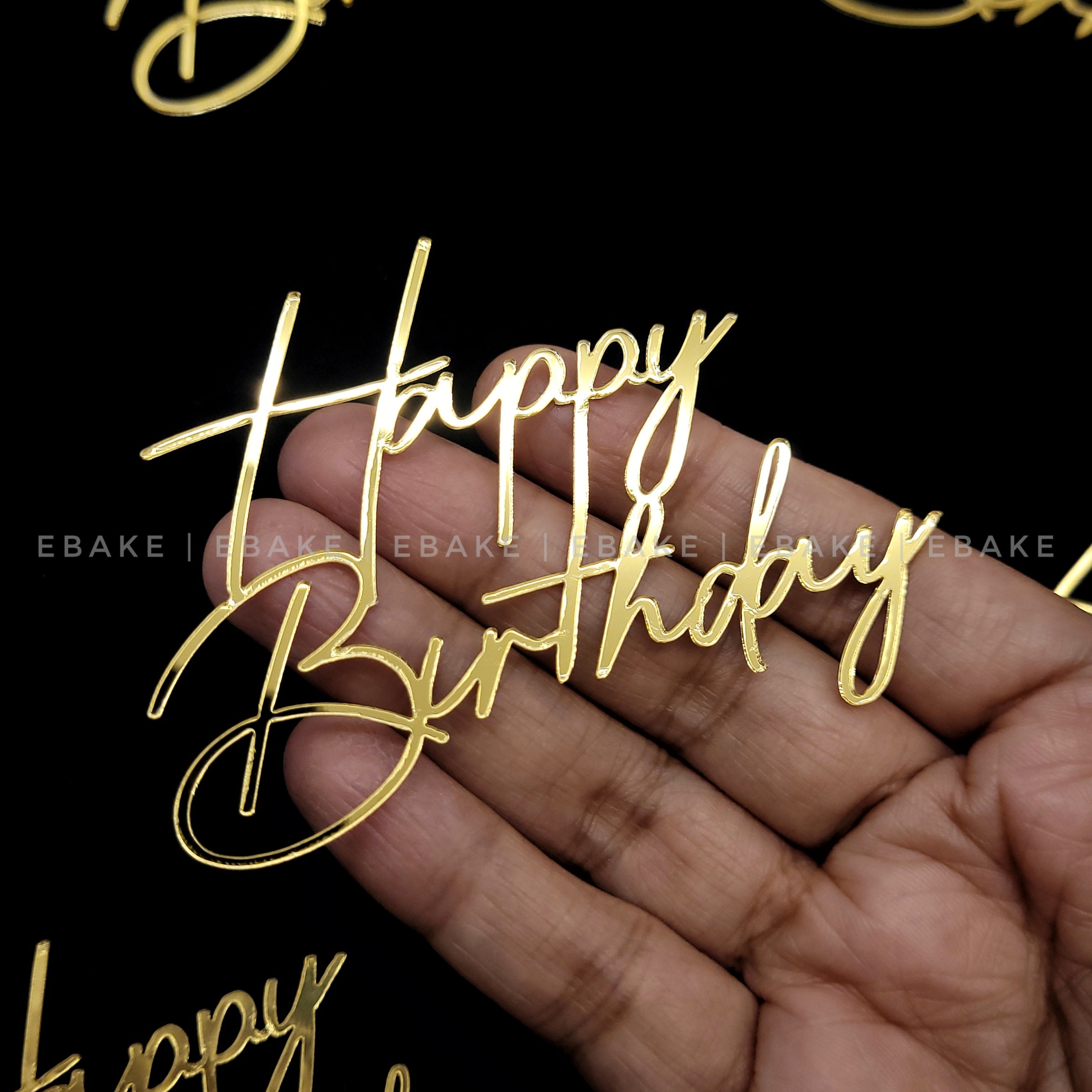 Mini Happy Birthday Cutout (Set Of 6) – EBAKE