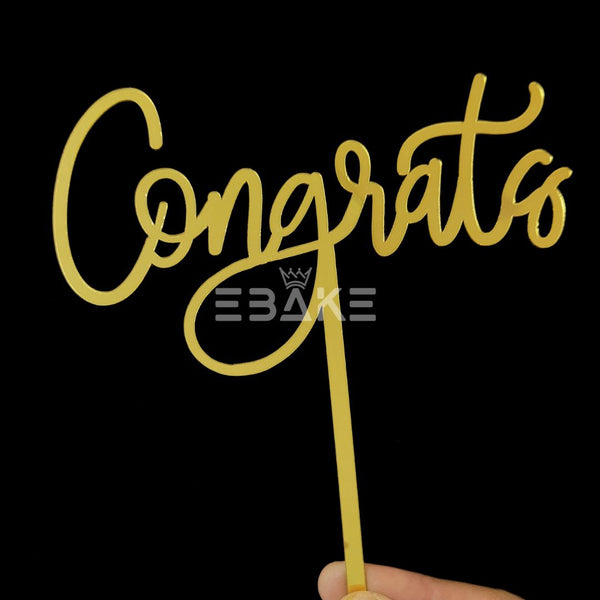 Congrats Cake Topper – EBAKE