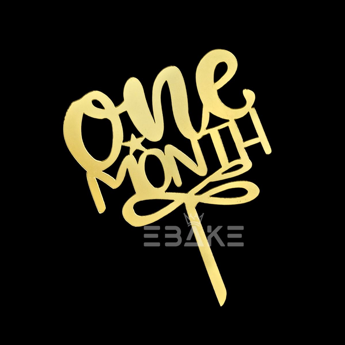 One Month Cake Topper (1 Month) – EBAKE